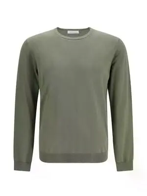 ROBERTO COLLINA Long-sleeved Crew-neck Sweater - Green