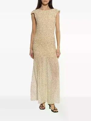 BY MALENE BIRGER Corinna Polka Dot-pattern Maxi Dress - Neutrals