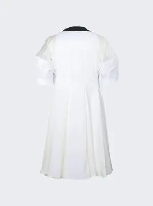 Sacai Poplin X Cotton Knit Dress