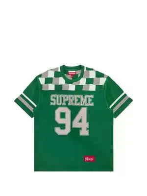 Supreme Patchwork Yoke Football T-shirt - Green