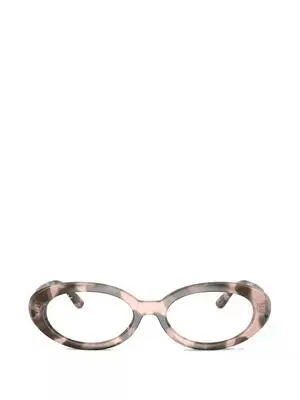 Ray-ban Oval-frame Glasses - Neutrals