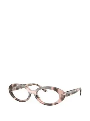 Ray-ban Oval-frame Glasses - Neutrals