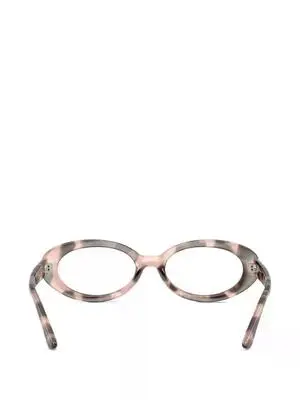 Ray-ban Oval-frame Glasses - Neutrals