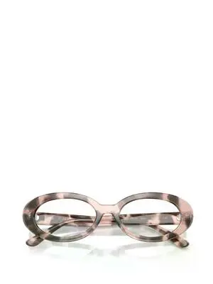 Ray-ban Oval-frame Glasses - Neutrals