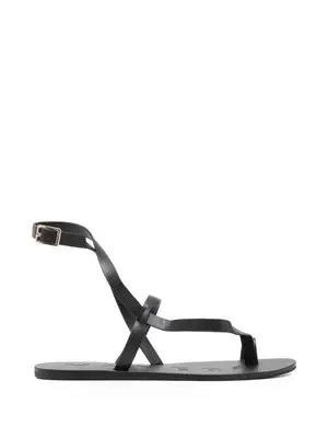 Manebí Strap Flat Sandals - Black