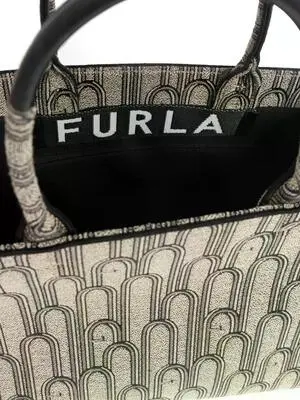 Furla Patterned Tote Bag - Neutrals