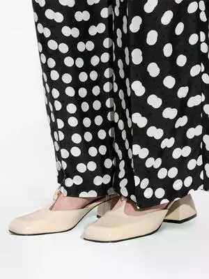 NODALETO Leather T-strap Pumps - Neutrals