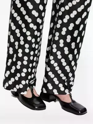 NODALETO Leather Pumps With Square Toe And Buckle - Black