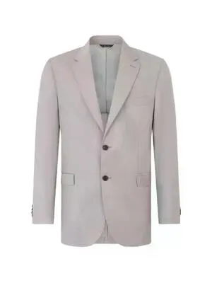 Brooks Brothers Twill Single-breasted Blazer - Grey