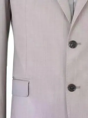 Brooks Brothers Twill Single-breasted Blazer - Grey