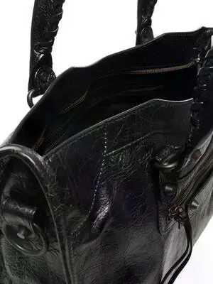 Balenciaga Medium Le City Leather Tote Bag - Black