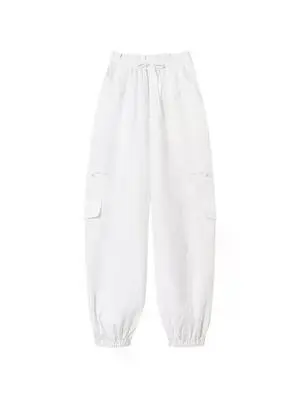 TWINSET Embroidered Linen Joggers