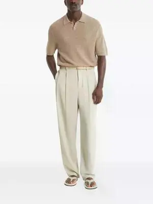 Maison Kitsuné Textured Polo Shirt