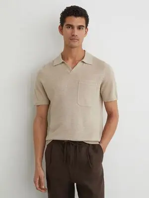 Men's Beige Shirt Polos