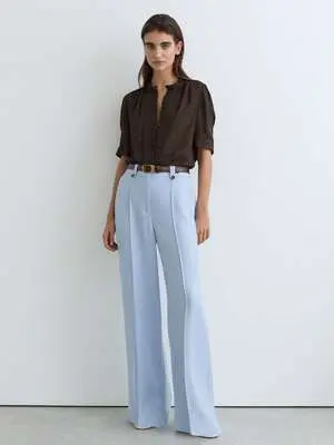 REISS Alina Animal-print Silk Blouse