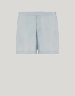 Canali Brianza Technical Fabric Swim Shorts - Green