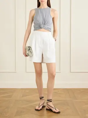 Magda Butrym Cotton-stretch Tank Top - Gray