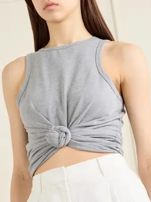 Magda Butrym Cotton-stretch Tank Top - Gray