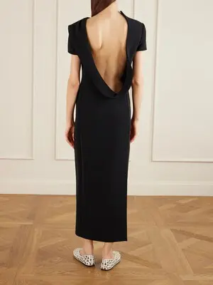 Khaite Iryl Open-back Maxi Dress - Black