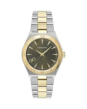 FERRAGAMO Vega Upper East Bracelet Watch 40mm - Two Tone
