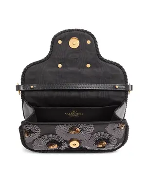 Valentino Garavani Loco Sequin Vlogo Convertible Shoulder Bag