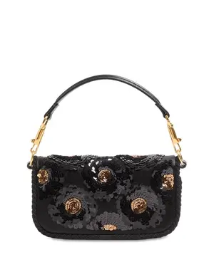 Valentino Garavani Loco Sequin Vlogo Convertible Shoulder Bag