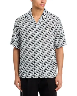 Hugo Espino Patterned Short Sleeve Shirt