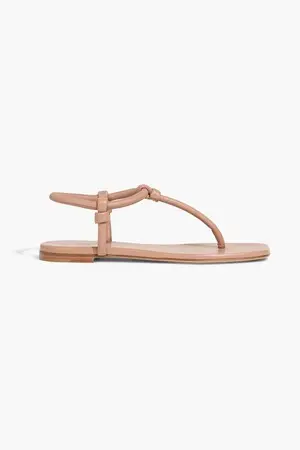 GIANVITO ROSSI Juno Leather Sandals - Neutral