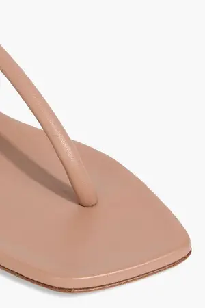 GIANVITO ROSSI Juno Leather Sandals - Neutral