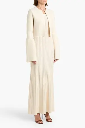 Gabriela Hearst Katlin Cropped Wool Jacket - Ivory