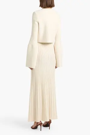 Gabriela Hearst Katlin Cropped Wool Jacket - Ivory