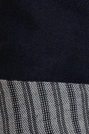 BETTTER Double-breasted Wool, Linen, And Silk-blend Blazer - Navy