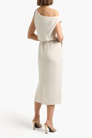 16Arlington Kira One-shoulder Crepe Midi Dress