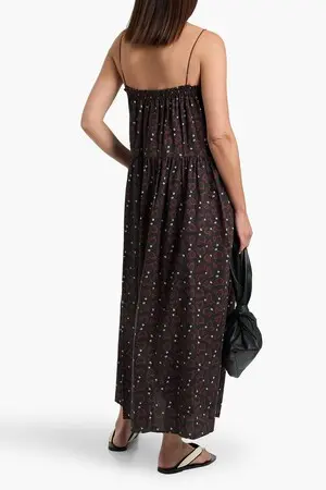 Matteau Printed Cotton-poplin Maxi Dress