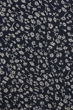 Matteau Floral-print Silk Crepe De Chine Midi Dress - Navy
