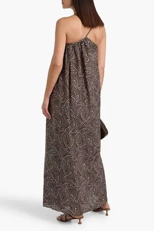 Matteau One-shoulder Floral-print Maxi Dress