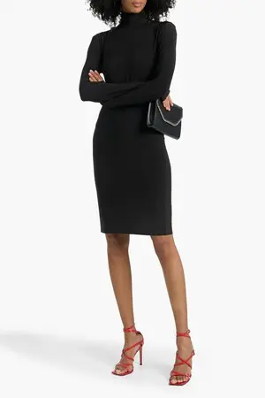 Norma Kamali Stretch-jersey Turtleneck Dress
