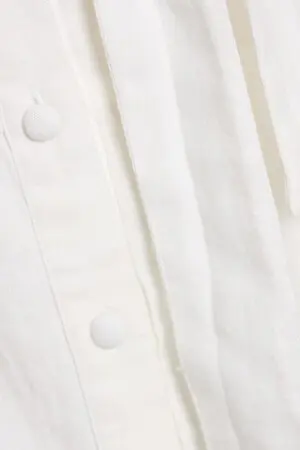Melissa Odabash Kinly Cotton And Linen-blend Mini Dress