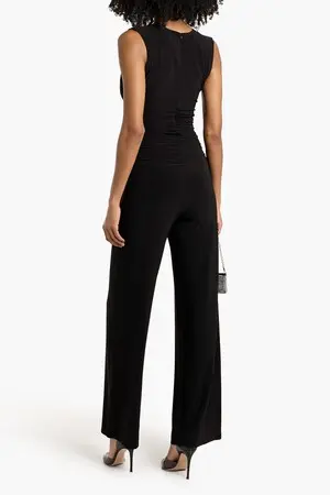 Norma Kamali Ruched Wide-leg Jumpsuit
