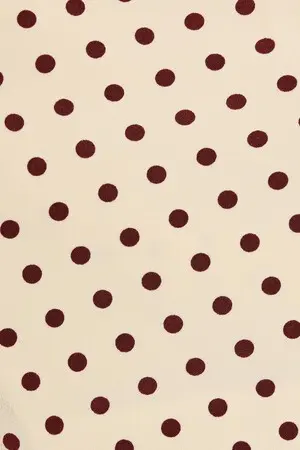 Matteau Draped Polkadot Halterneck Top - Cream