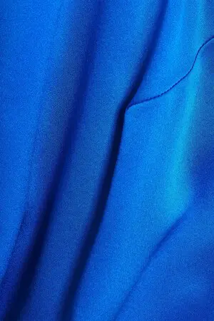 THE SEI Tie-front Silk-satin Top