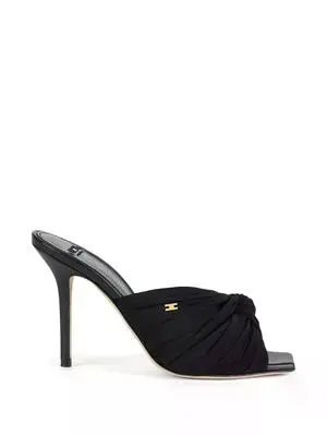Elisabetta Franchi Nappa Leather Sandals - Black