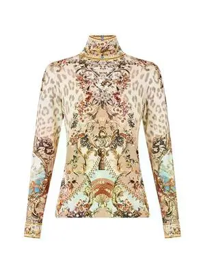 Camilla Aranjuez Animalia Turtleneck Blouse