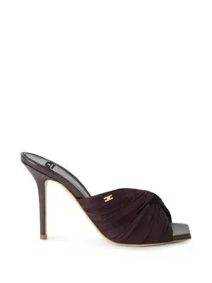 Elisabetta Franchi Crossed Draped Stiletto Sandals - Brown