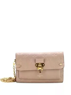 LOUIS VUITTON Vavin Chain Wallet Nm Monogram Empreinte Leather - Neutrals