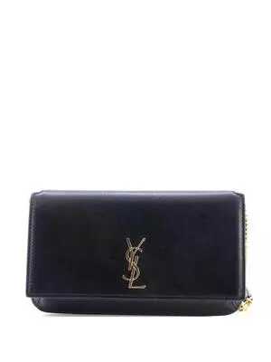Saint Laurent Classic Monogram Phone Holder - Black
