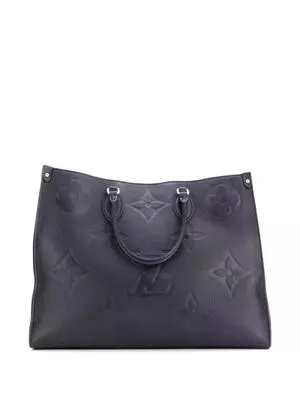 LOUIS VUITTON Onthego Monogram Empreinte Giant Gm Tote Bag - Black