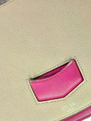 Celine Trotteur Grainy Leather Small Crossbody Bag - Neutrals