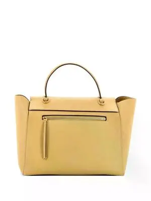 Celine Belt Bag Textured Leather Medium Satchel - Yellow