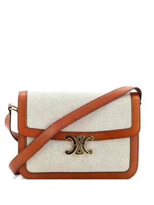 Celine Triomphe Medium Crossbody Bag - Brown